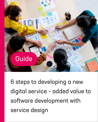 Guide - 6 steps to developing a new digital service - added value to ...